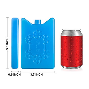 ViLoSa Ice Packs Lunch Box and Cooler Reusable ice Pack Kids Keeps Food Cool Longer time Large ice Pack- Durable - Perfect Size - No Leaks - No Smells - 4-Pack