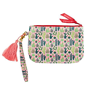 Cactus Southwest Dusty Pink and Orange 7 x 5 Polyester Phone Wristlet Handbag