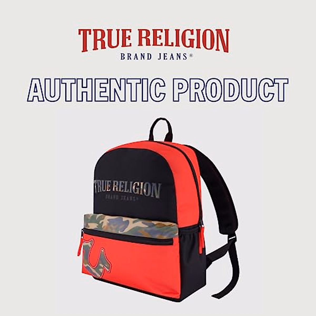 True Religion Laptop Backpack, Small Computer Travel Bag, Multi, 16 Inch