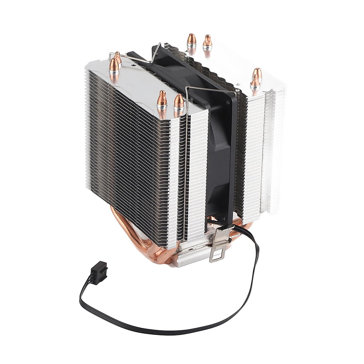 CPU Cooling Radiator Fan, Heat Dissipation CPU Cooling Fan Heat Sink Air Cooler with Copper 4 Heat Pipes for LGA 2011 1366 11501151 1155 1156