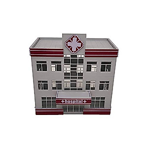 Outland Models Railway Scenery City Small Hospital/Clinic Building 1:64 S Scale