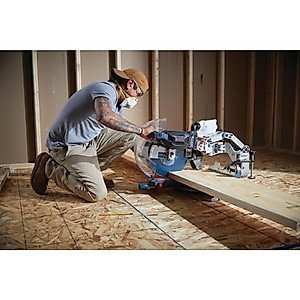 BOSCH GCM18V-12GDCN14 PROFACTOR™ 18V 12 In. Dual-Bevel Glide Miter Saw Kit with (1) CORE18V® 8 Ah High Power Battery