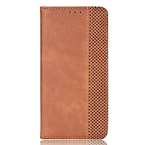 MojieRy Phone Cover Wallet Folio Case for LG V60 THINQ 5G, Premium PU Leather Slim Fit Cover for V60 THINQ 5G, 1 Transparent Photo Frame Slot, 2 Card Slots, Easy Carry, Brown