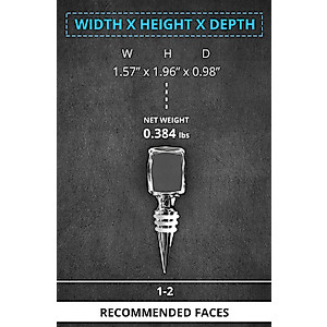 ArtPix 3D Crystal Photo Wine Stopper, Customized Day Gifts for Women, Men, Wife, Husband, Mom, Great Personalized Gifts With Your Own Photo, 3D Photo Crystal Rectangle, Custom 3D Picture