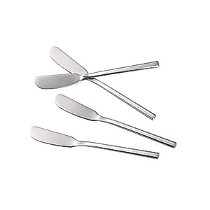 IMEEA Butter Knife Stainless Steel Butter Knife Spreader 6.5-Inch Cheese Spreaders, Set of 4
