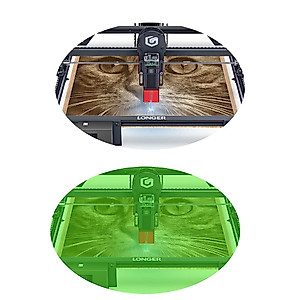 Longer Ray5 Laser Engraving Machine Laser Engraver Protective Glasses, OD 6 +, Wavelength Scope 190-550nm（Green）