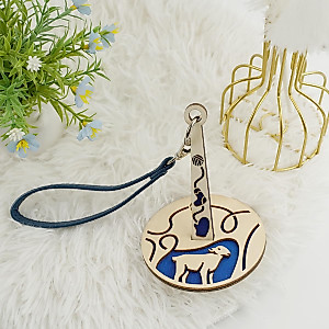 Yarn Holder,Portable Wrist Yarn Holder,Yarn Holder for Crocheting,Yarn Organizer with Wrist Strap,Yarn Holder Stand,Prevents Tangling for Effortless Crocheting and Knitting On-The-Go (Blue)