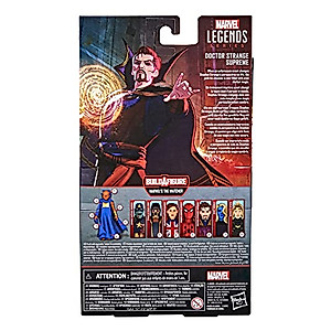 Avengers Marvel Legends Series 6-inch Scale Action Figure Toy Doctor Strange Supreme, Premium Design, 1 Figure, 1 Accessory, and Build-a-Figure Part
