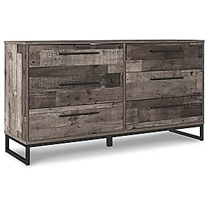 Signature Design by Ashley Neilsville 6 Drawer Dresser, Dark Brown