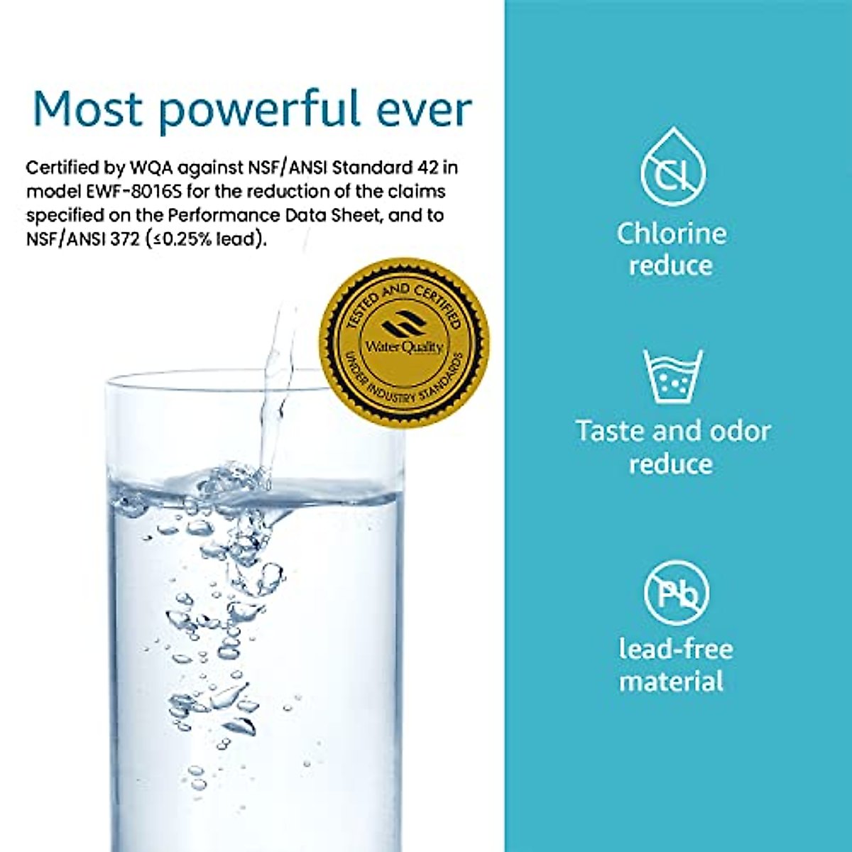 AQUA CREST OCS2 Under Sink Water Filter, Replacement Cartridge for Everpure OCS2, 2CB5, 2H-L, 2CB-GW, ADC, OW2-Plus, EV9618-02, EV9634-26, EV9634-01, EV9617-05, Aquverse A100, NSF/ANSI 42 Certified