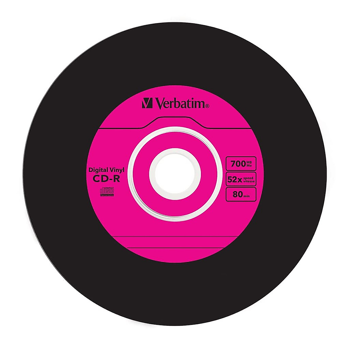 Verbatim 43426 52x Vinyl CD-R - Slim Case 10 Pack