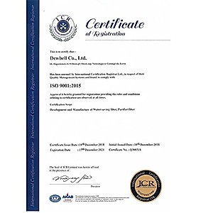 'Dewbell Wide'[Made in Korea]High Pressure smart shower Head, 2 Step water filtration system Chlorine-free balls (dew stone filter 2pcs)