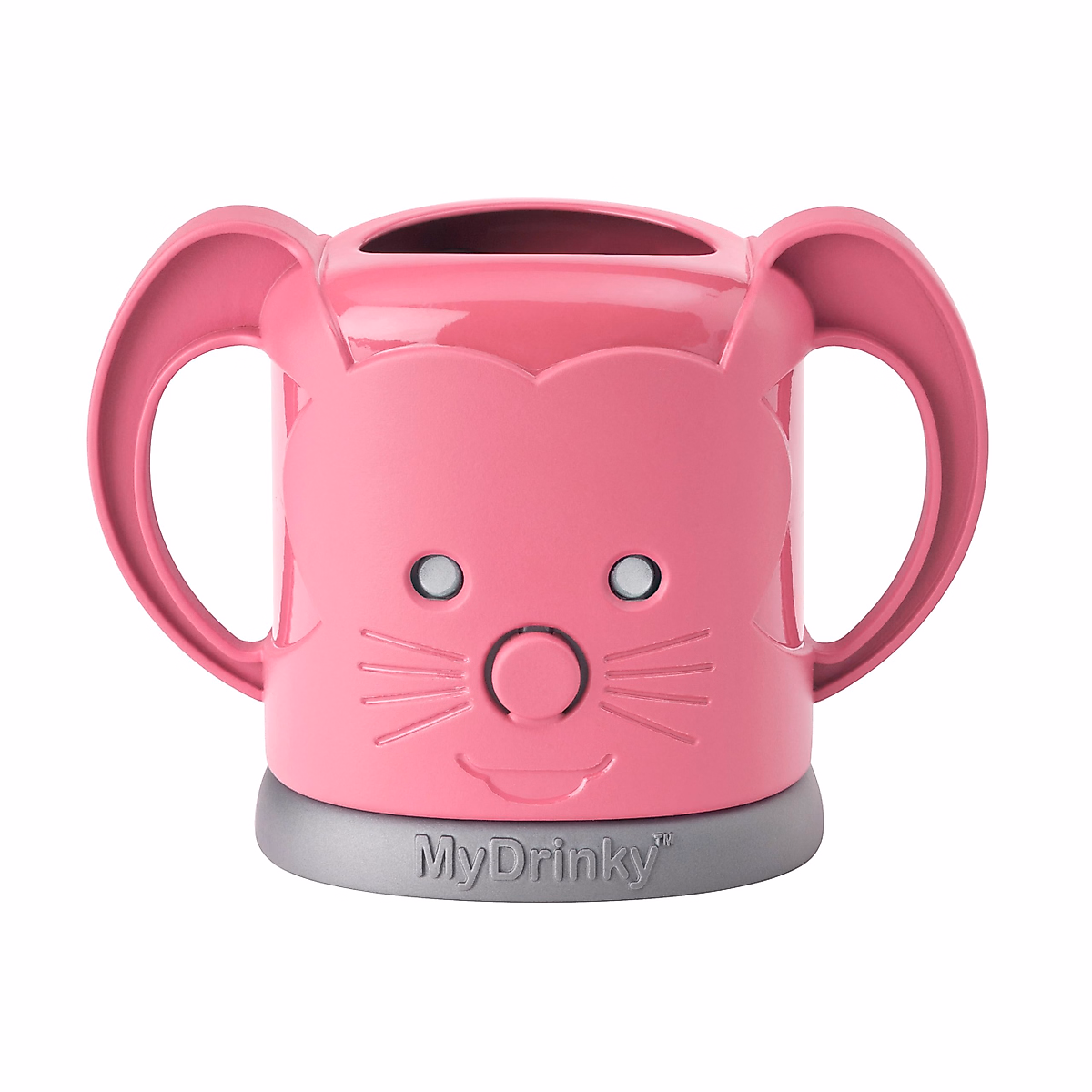 InchBug MyDrinky Pouch Holder No Squeeze, Reusable Drink Holder for Kids, Toddler and Babies | BPA-Free & Squeeze-Proof Cup Holder for Juice Boxes, Food Pouches | Dishwasher Safe, Pink Sorbet