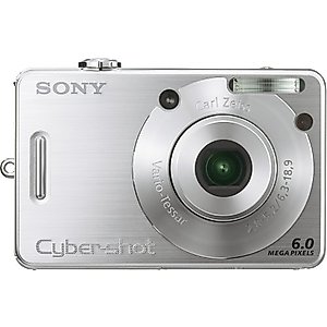 Sony Cybershot DSCW50 6MP Digital Camera with 3x Optical Zoom