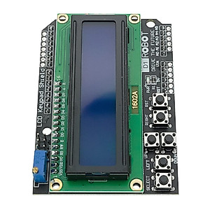 1602 LCD Keypad Shield 1602 LCD Expansion Shield Board Blue Backlight 4.5-5.5V for Arduino Duemilanove Robot 1pcs