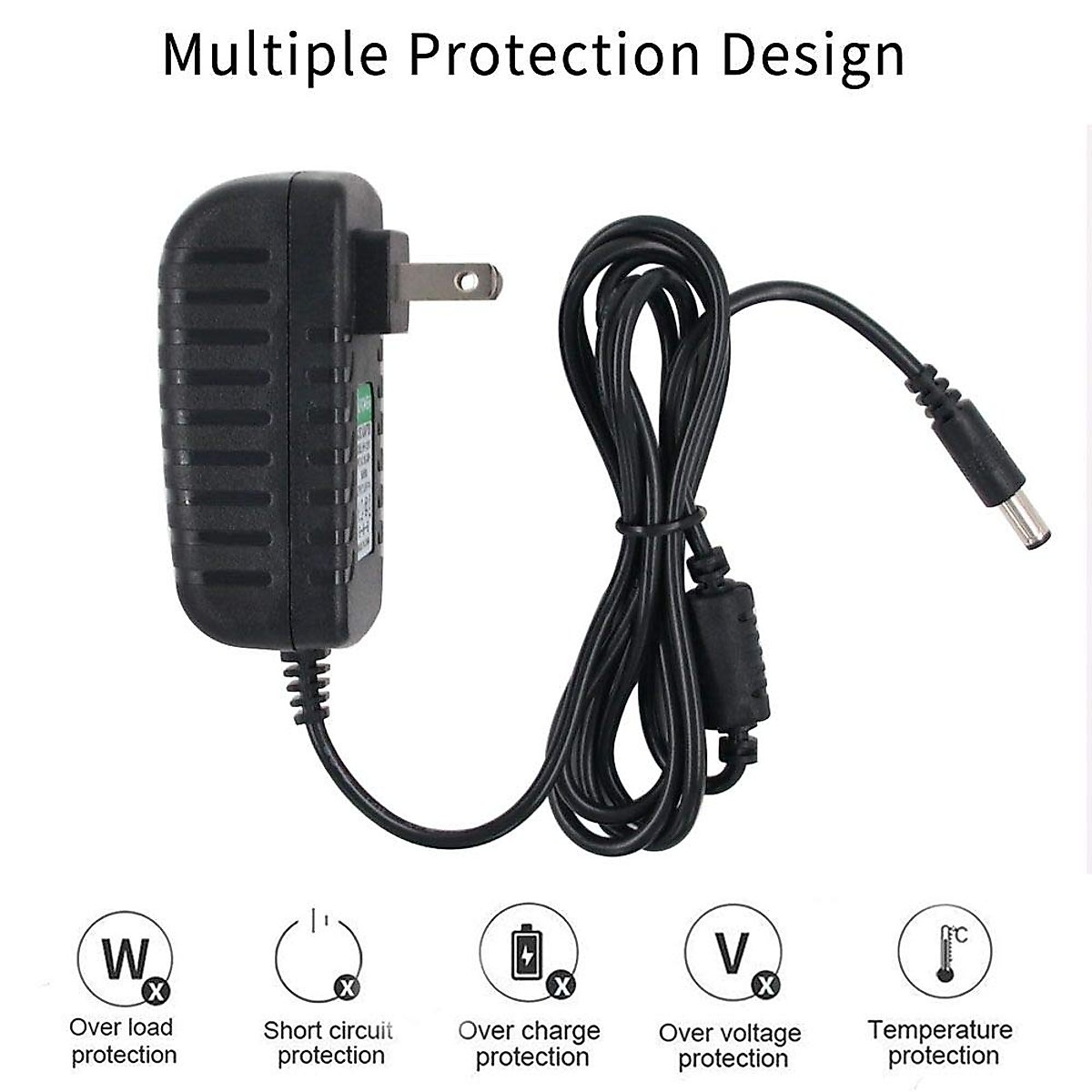 AC DC Adapter Fit for Williams Legato 88-Key Digital Piano, Fit for Yamaha Digital Piano Midi Keyboard Series: YPG, YDP, YPP, YPR, YPT, CP, DGX, DJX, DSR, DX, EZ Switching Power Supply Cord