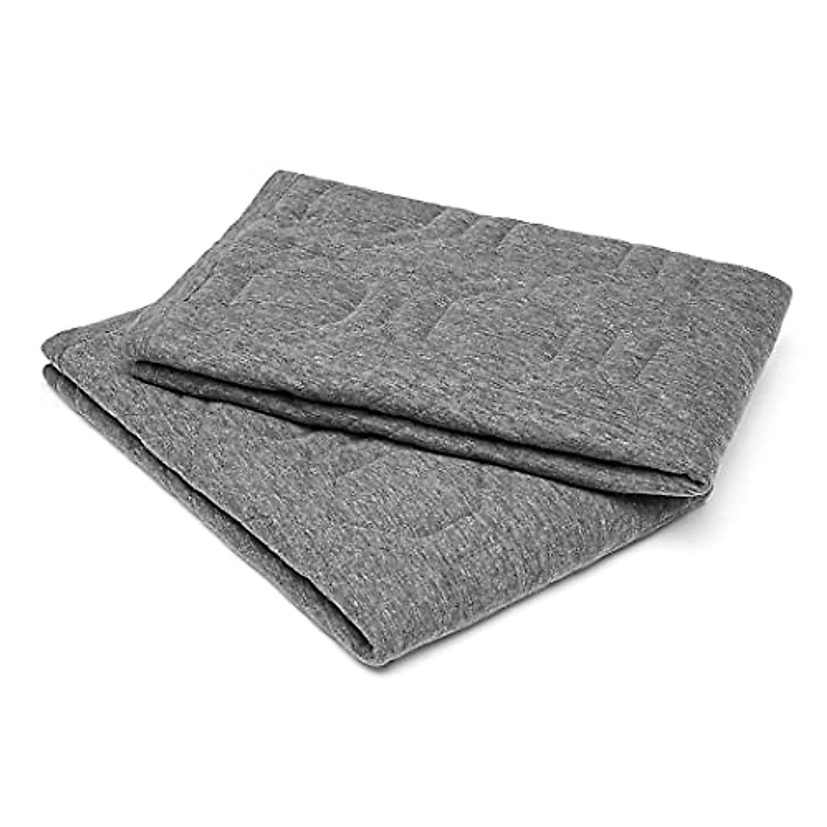 Amazon Basics Cotton Jersey Blend Quilt Pillow Sham - Standard, Dark Grey