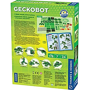 Thames & Kosmos Geckobot STEM Experiment Kit | Build a Wall-Climbing Robot & 6 Other Mechanical Creations | Explore The Physics of Air Pressure & Suction | Difficulty Level: Advanced