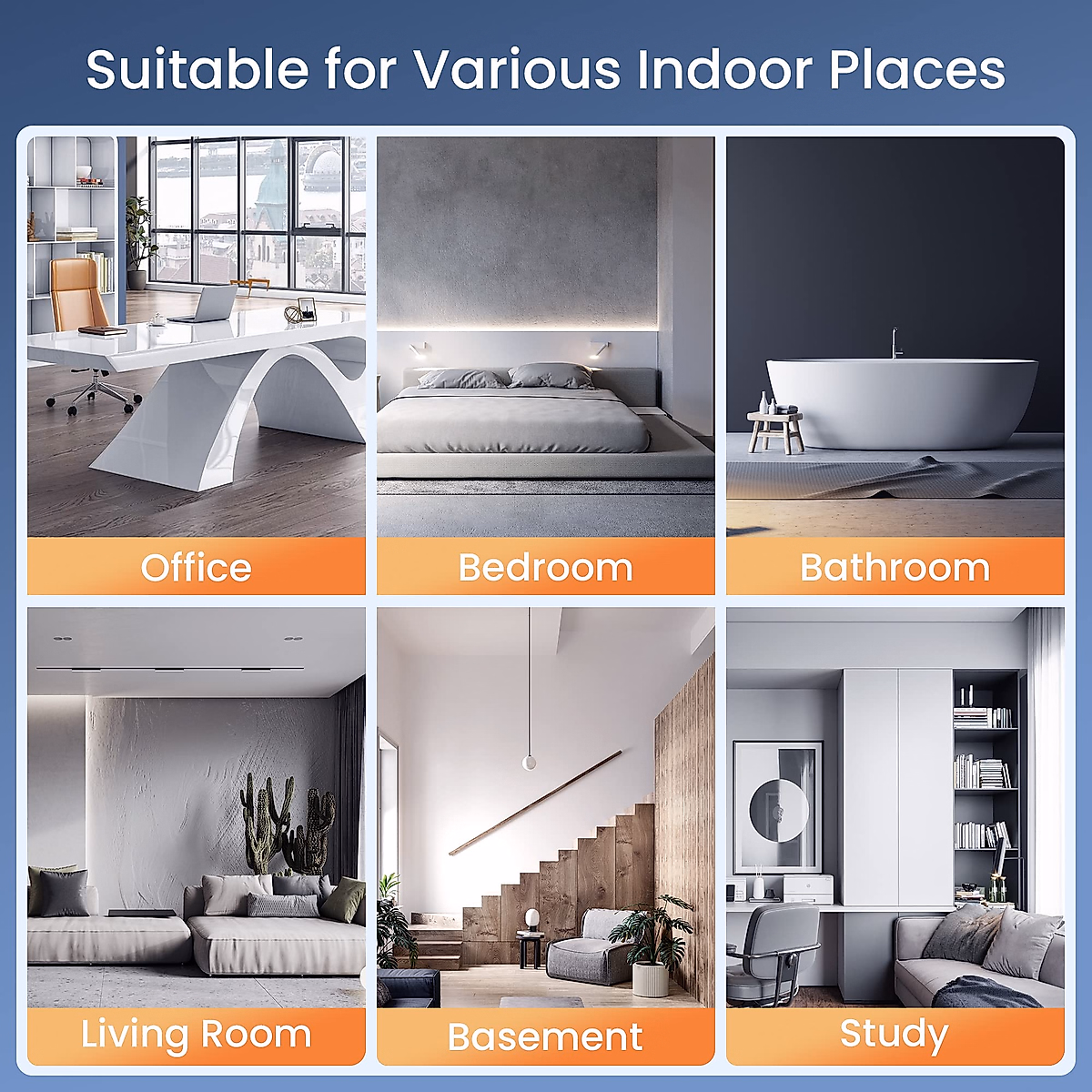 Yaufey 60 Pints Dehumidifier for Home and Basement Cover Spaces up to 5,000 Sq. Ft, Quiet Moisture Remove Intelligent Humidity Control with Drain Hose and 0.79 Gallons Water Tank