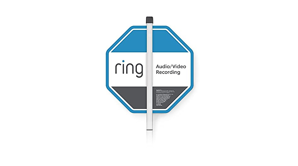 Ring Security Yard Sign | Visible Deterrent for Home Security