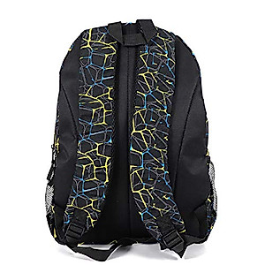 Parquet Travel Backpack For Outdoors,Luggage,Laptops - Adults Sports Bookbag, Abstract, (Black)