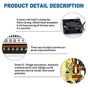 EAGWELL 48V 1200W DC Universal Regulated Switching Power Supply, 25A, 96-130V AC to DC 48 Volt LED Driver, Converter, Transformer for LED Strip Light, CCTV, Computer Project, 3D Printer