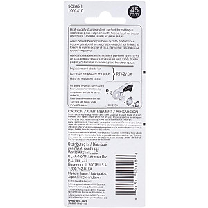 OLFA 45mm Rotary Cutter Scallop Blade, 1 Blade (SCB45-1) - Stainless Steel Circular Decorative Edge Blade for Crafts, Sewing, Quilting, Scrapbooking, Fits Most 45mm Rotary Cutters