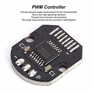 Fafeicy 1 PCS AS5048A Magnetic Encoder, Stepper Encoder Magnetic PWM/Serial Peripheral Interface Port Module PWM Controller 5V DC Angle Accuracy 0.05° (1)