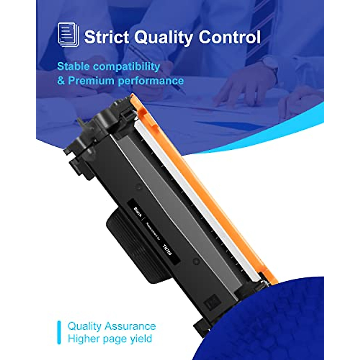 TN-760 TN-730 Toner Cartridges for Toner Brother TN730 TN760 Compatible for Brother MFC-L2710DW HL-L2395DW DCP-L2550DW HL-L2370DW MFC-L2750DW HL-L2390DW HL-L2350DW Printer(2 Black)