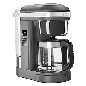 KitchenAid KCM1208DG Drip Spiral Showerhead Coffee Maker, 12 Cup, Matte Grey