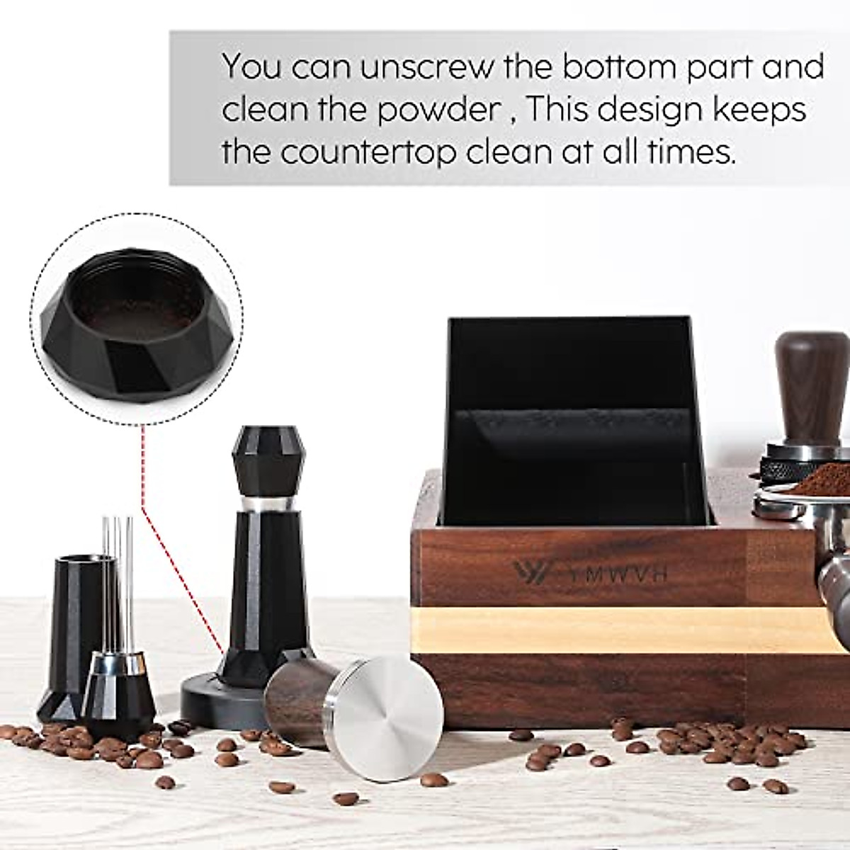 WDT Espresso Tools,Espresso Coffee Stirrer, 8x 0.6mm 304 Stainless Steel Needles Installed with 4 Extra needles for Espresso Stirrer Replacement