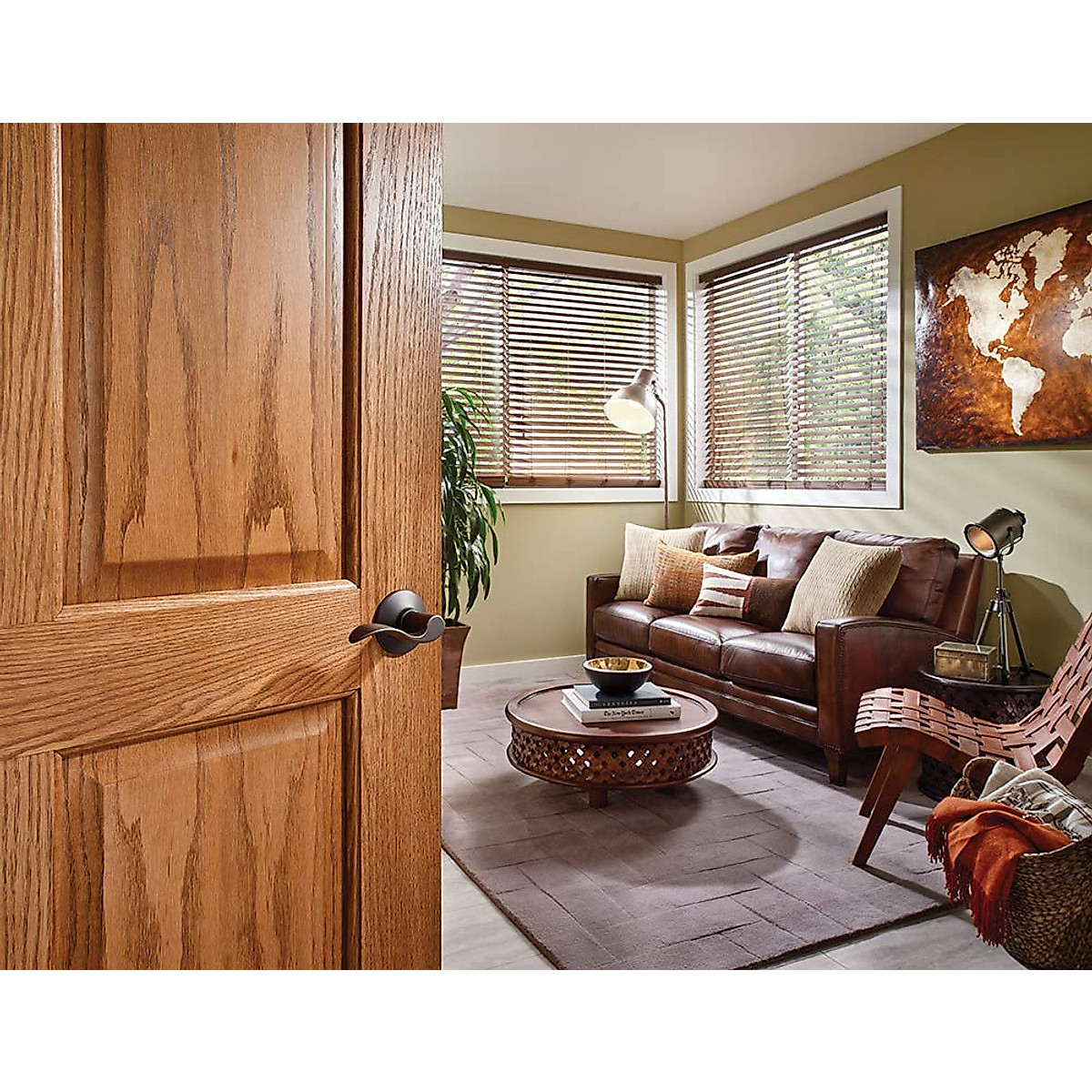 Schlage F170 ACC 622 LH Left Handed Accent Door Lever, One Sided Non-Turning Dummy Door Handle, Matte Black