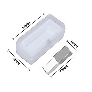 Custom 16GB USB Flash Pen Drive Personalized with Your Logo, Customize Music DJ Gift Logo USB 2.0 Crystal USB Memory Stick Thumb,Engrave Name/Photography/Wedding/Car Logo Gift (16GB Silver)