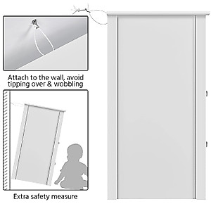 Yaheetech Nightstand with 2 Drawer and 1 Open Shelf, 29" Tall Bedside Table Wooden Flie Cabinet Telephone Table Bed Side Table with Storage for Bedroom White