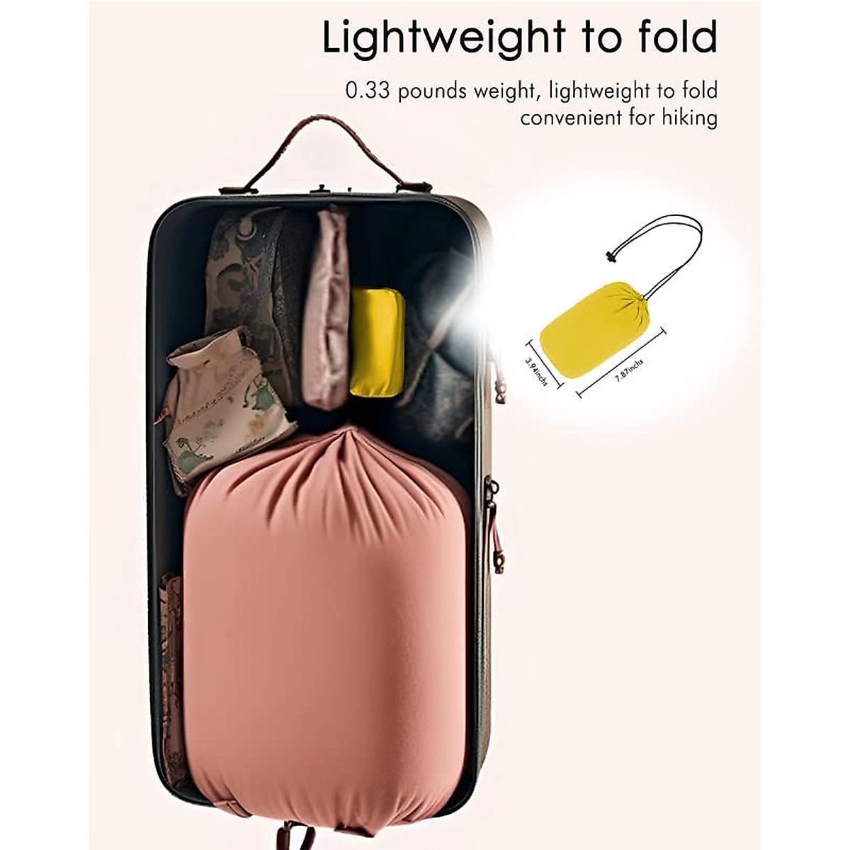 JTANIB Packable Rain Jacket Women Waterproof Lightweight Raincoat with Hood for Hiking Outdoor Travel