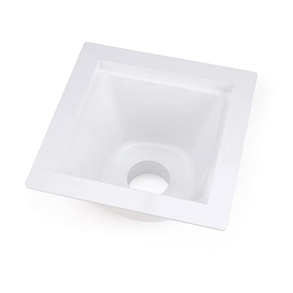 Oatey 42721 Floor-Mounted Utility Sink with 3 in. Socket, White, Small