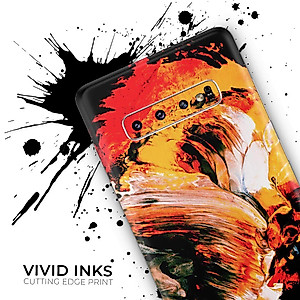 DesignSkinz Liquid Abstract Paint V69 Protective Vinyl Decal Wrap Skin Cover Compatible with The Samsung Galaxy S20 (Screen Trim & Back Glass Skin)