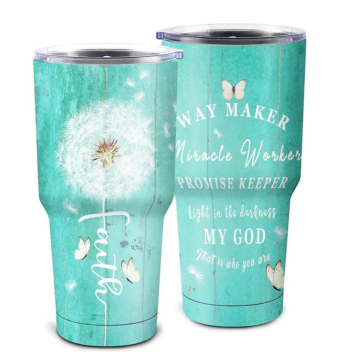 Sighdorm Christian Gifts For Women,Inspirational Gifts For Women,Religious Gifts For Women,Bible Gifts for Women,Dandelion Faith Birthday Mother's Day Tumbler Gift for Women Wife Mom Friends Her