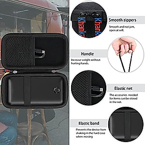 khanka Hard Travel Case Replacement for Anker 347 Power Bank (PowerCore 40K), 40,000mAh Battery Pack, Case Only (Black)