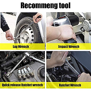 Topec 18-Piece Stripped Nut Remover, 3/8” Drive Impact Extractor Set, Damaged Bolt Nut Remover with Hex Adapter, Perfect Tool Kit for Removing Stripped, Damaged, Rounded off and Rusted Bolts & Nuts