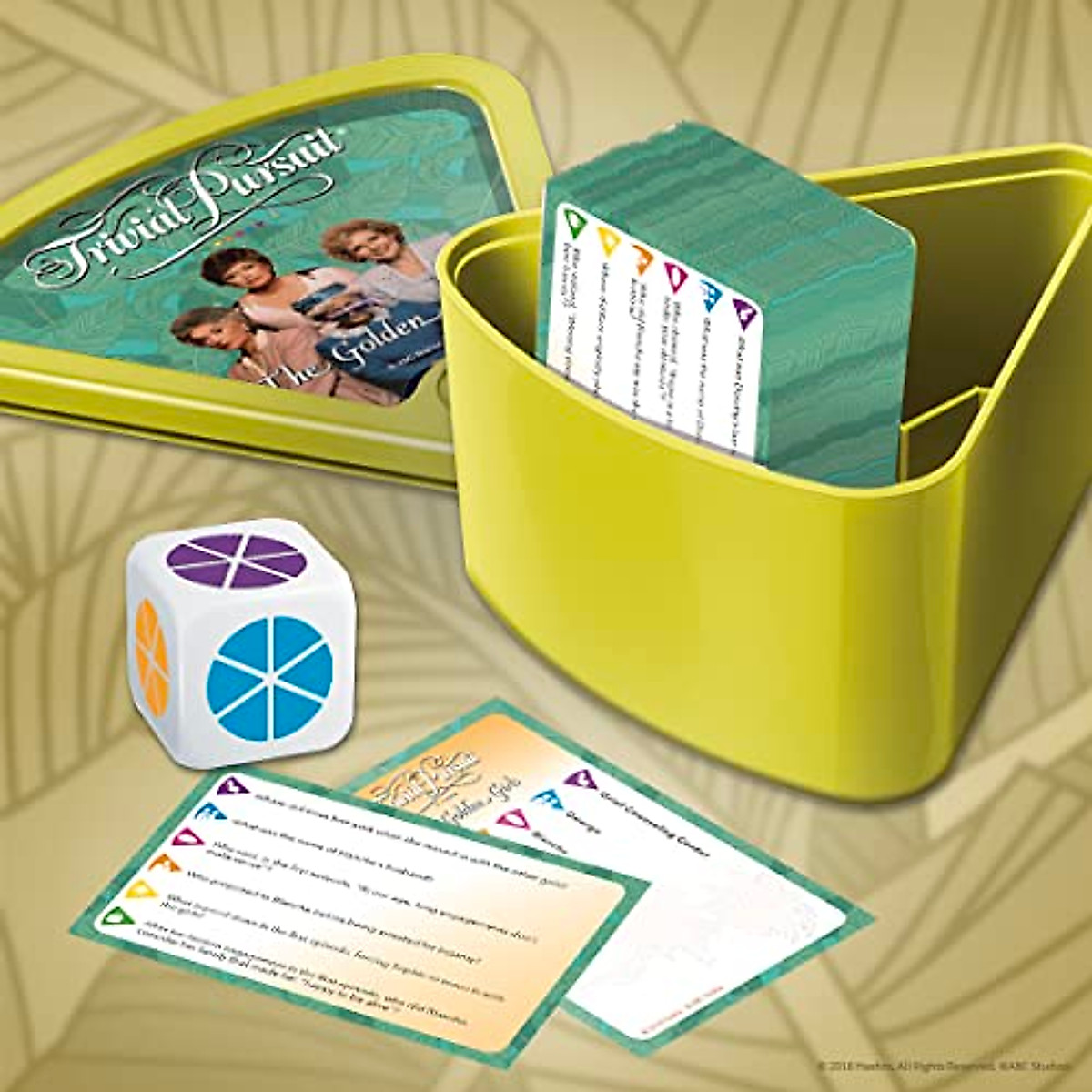 USAopoly Trivial Pursuit Golden Girls Trivia Game | Golden Girls TV Show Themed Game | 600 Questions to relive All The Classic Moments from The Golden Girls | Themed Trivial Pursuit Game