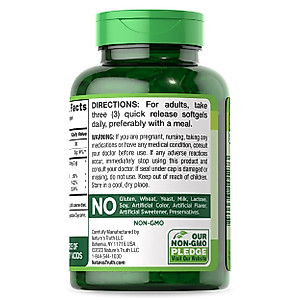 Flaxseed Oil Softgels | 90 Count | Cold Pressed, Non-GMO & Gluten Free Supplement | by Nature's Truth