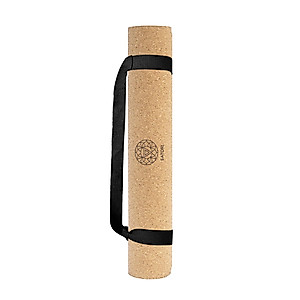 SatoriConcept Cork Yoga Mat - 100% Eco Friendly Cork & Rubber, Lightweight with Perfect Size (72” x 24”) and 4mm Thick, Non Slip, Sweat-Resistant, Innovative Exercise Mat for Hot Yoga (Original)