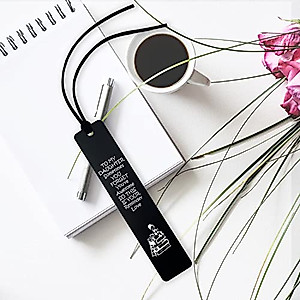 Inspirational Quotes Bookmarks (Double-Sided Engraving), Gifts for Daughter, Book Lover, Bookworm, Daughter Gifts from Mom and Dad-Ydbook10