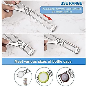 (2pcs) Master Opener Adjustable Jar & Bottle Opener, Adjustable Multifunctional Stainless Steel Can Opener Jar Lid Gripper, Manual Jar Bottle Opener Kitchen Accessories