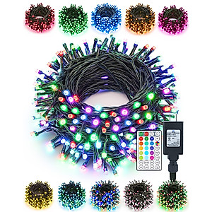 Color Changing String Lights with Remote - RGB 170 Ft 500 LED Color Changing Christmas Lights Timing Function Xmas Lights for Halloween, Christmas Decor, Holiday, Party, Xmas Decorations