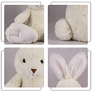Ivenf Easter Bunny Stuffed Animal 12.5 Inches Tall, Large Plush Rabbit Baby Toy for Boys Girls Kids, Easter Gifts Basket Stuffers