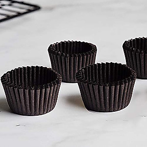 Mini Baking Paper Cup 400-Pack Brown Cupcake Liners Disposable Baking Cup Muffin Liners for Baking