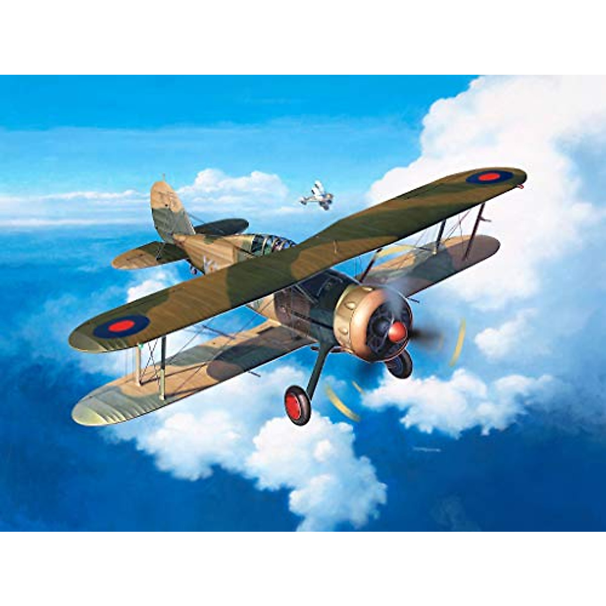 Revell 03846 Gloster Gladiator Mk. II, Flugzeugmodell 1:32, 26,2 cm Model Kit, Unvarnished