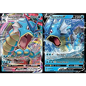 Gyarados V & Vmax Card Lot - Evolving Skies 028/203 & 029/203 - Ultra Rare 2 Card Set